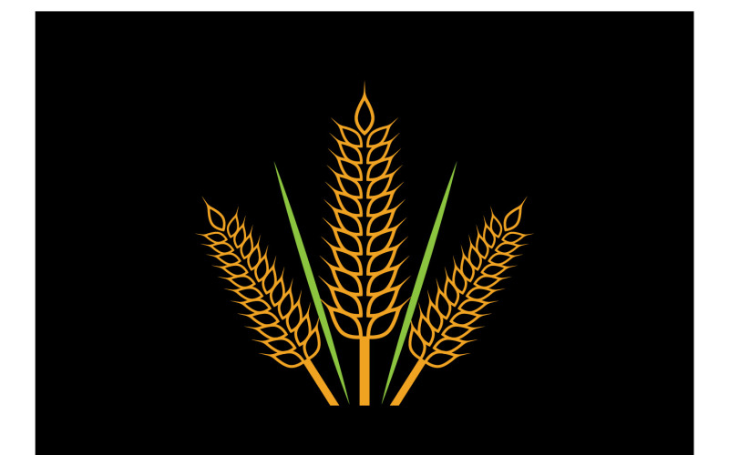 Weizen-Logo-Vorlage Vektorsymbol Ver 12 - TemplateMonster