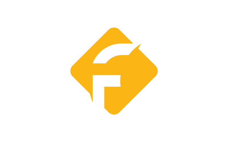 F harfi Logo şablonu vektör baş harfleri V10 işareti