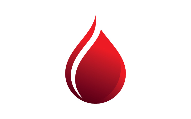 Icône des donneurs de sang, illustration vectorielle du logo sanguin V4