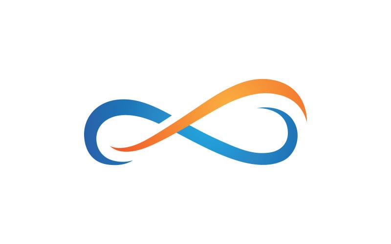 Infinity icon vector template design V7 - TemplateMonster