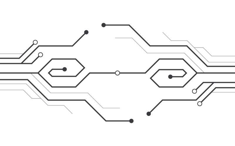 Circuit vector illustration design V2 - TemplateMonster