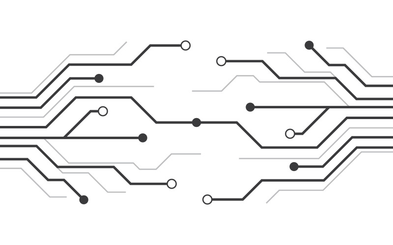 Circuit vector illustration design V3 - TemplateMonster