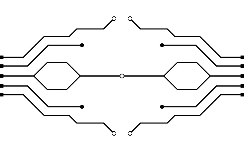 Circuit vector illustration design V7 - TemplateMonster