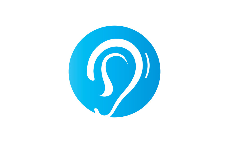 Oído logotipo plantilla vector icono V7 - TemplateMonster