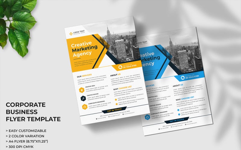 Digital Marketing Agency Flyer Template Design and Corporate Business ...
