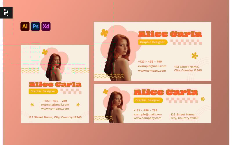 Email Signature Retro Theme #309943 - TemplateMonster