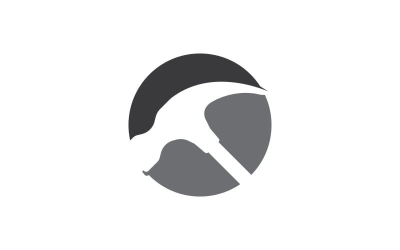 Martillo logo vector ilustración diseño V7 - TemplateMonster