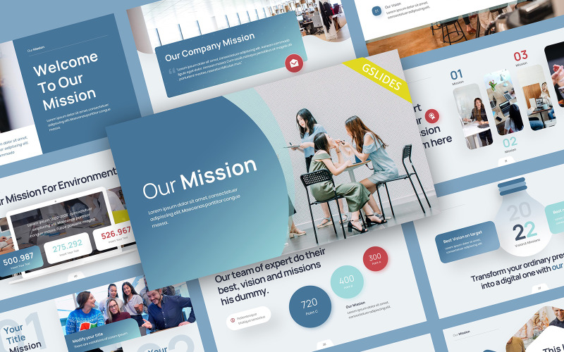 Our Mission Business Google Slides Template - TemplateMonster