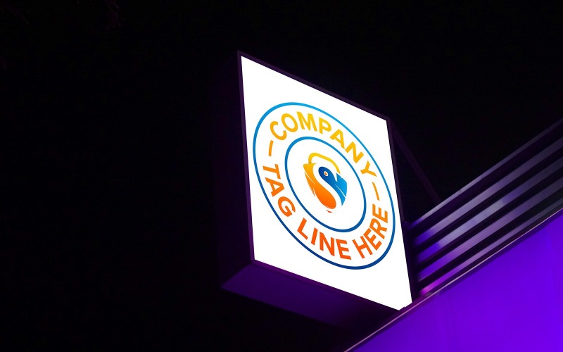 Square Billboard Mockup Design #310065 - TemplateMonster