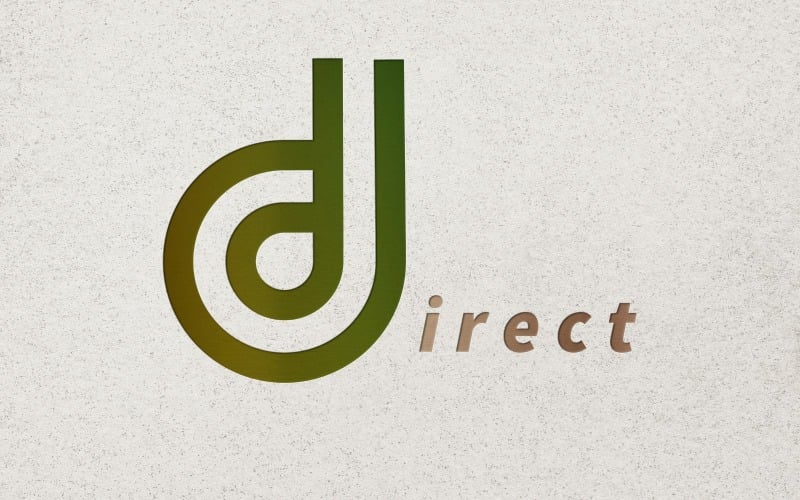 Plantilla de logotipo directo digital - TemplateMonster