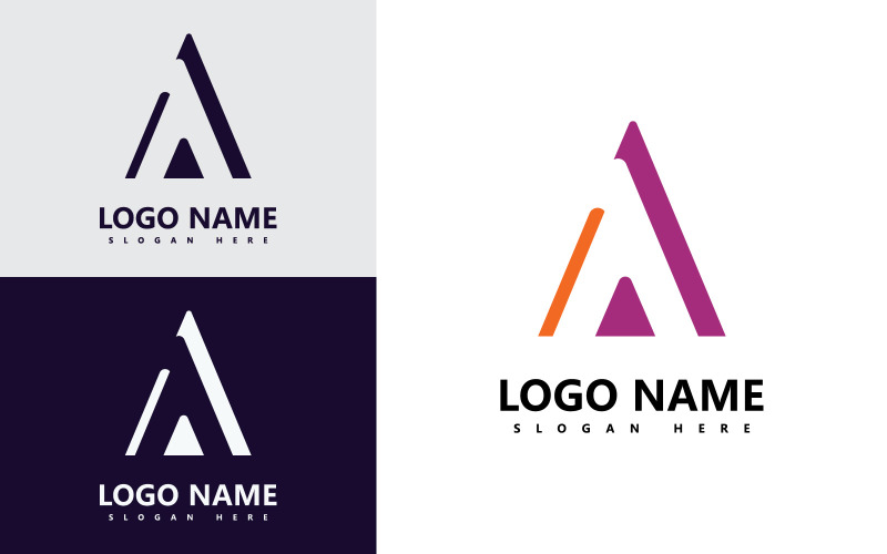 A letter logo, identity business symbol V1 - TemplateMonster
