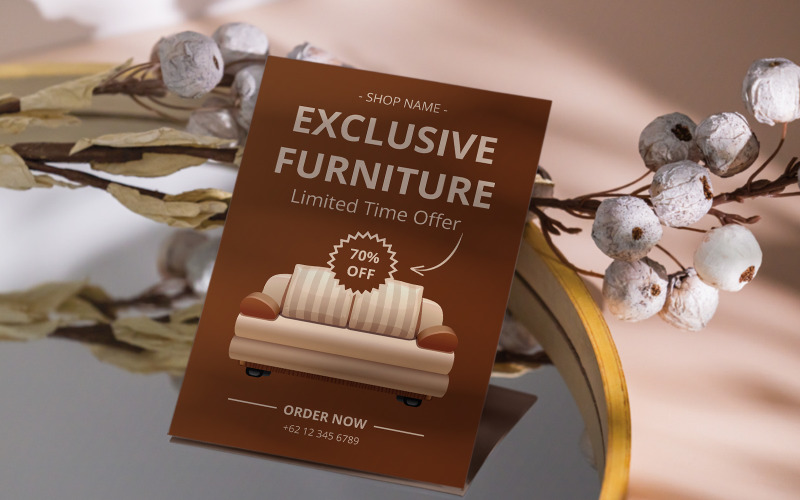 Exclusive Furniture Offer Flyer #310649 - TemplateMonster