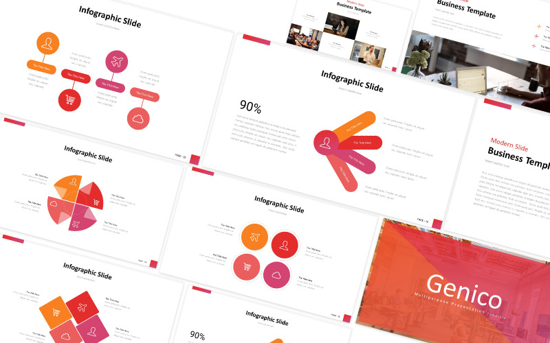 Genico Modelo Multiuso Powerpoint #310683 - TemplateMonster