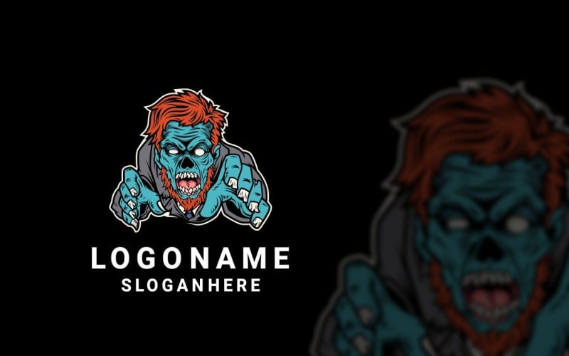 Zombie Graphic Logo Design #310682 - TemplateMonster