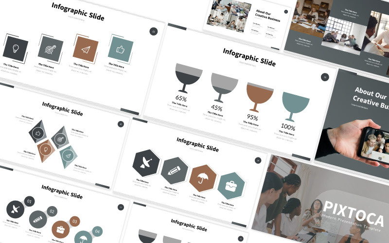 Modelo Pixtoca Empresa Moderna Powerpoint - TemplateMonster