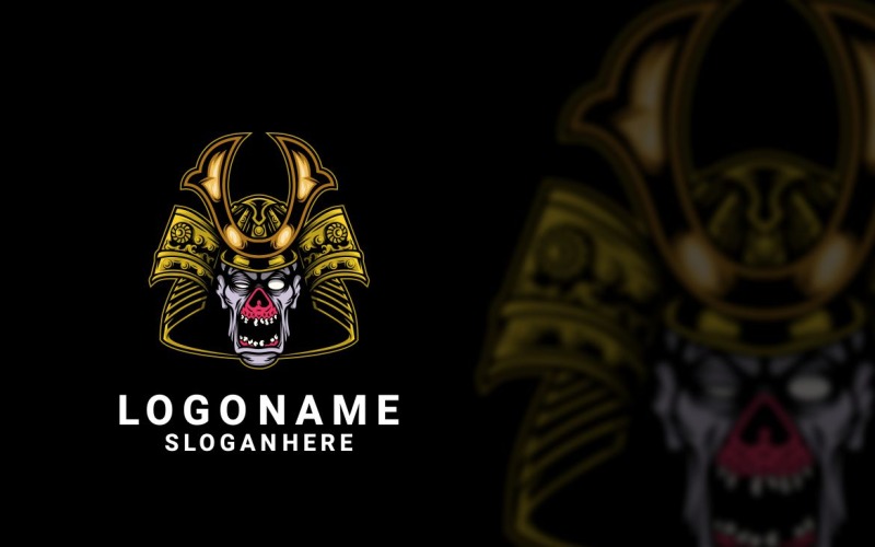 Zombie Samurai GraphIc Logo Design #310752 - TemplateMonster