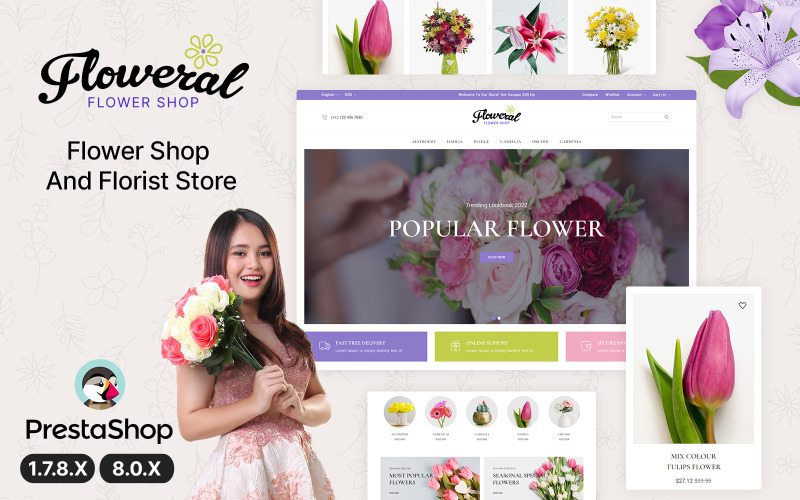 Flower Shop PrestaShop Themes - 19+ Best Florist PrestaShop Templates