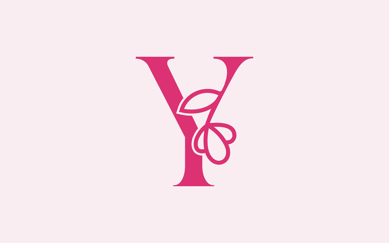 Beautiful Fashion Beauty Logo Letter Y - TemplateMonster