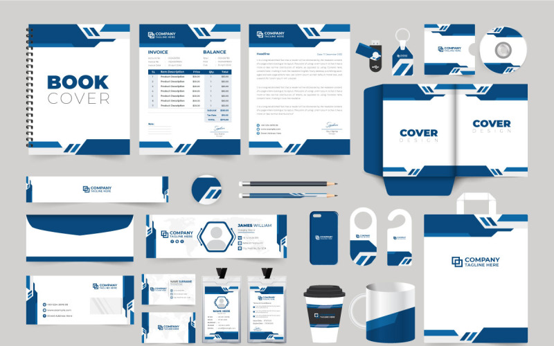 Brand identity marketing bundle design - TemplateMonster