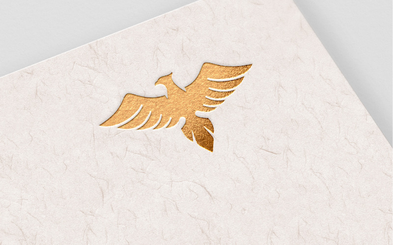 Minimal eagle bird logo design #311246 - TemplateMonster