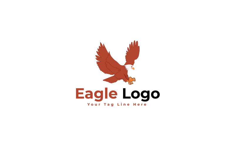 Spread Sea Eagle-Logo-Vorlage #311685 - TemplateMonster