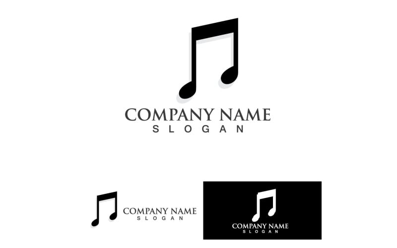 Music player note Icon Vector illustration v5