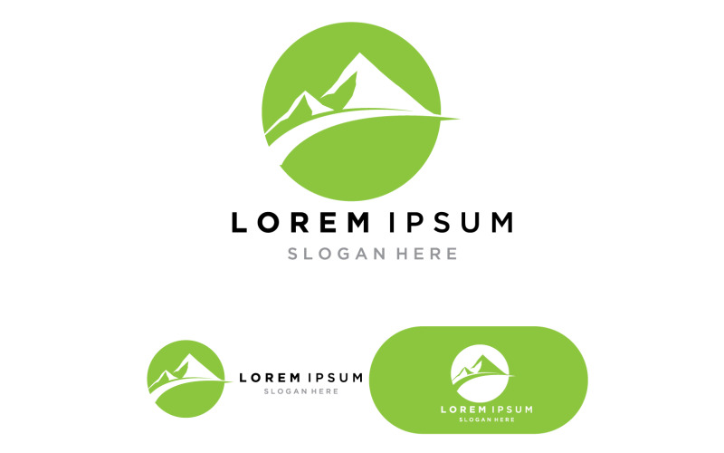 Mountain landscape Logo Template Vector illustration V15