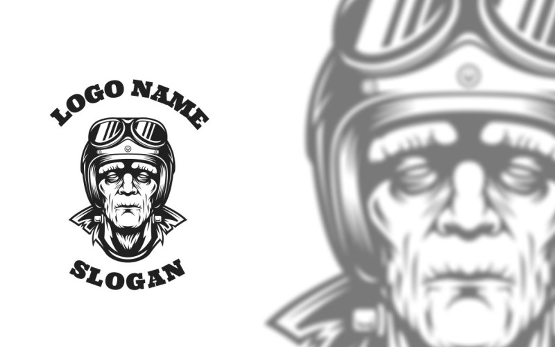 Frankenstein Ride Graphic Logo Design - TemplateMonster