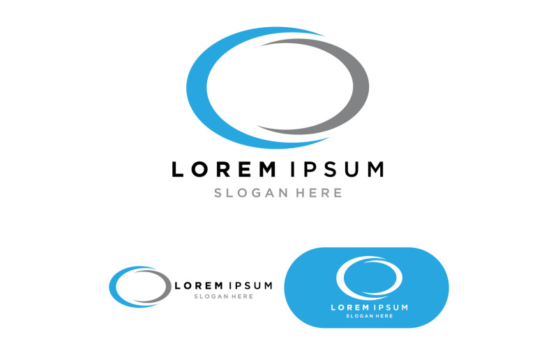 Logo circolare e icona vettoriale simbolo app 3