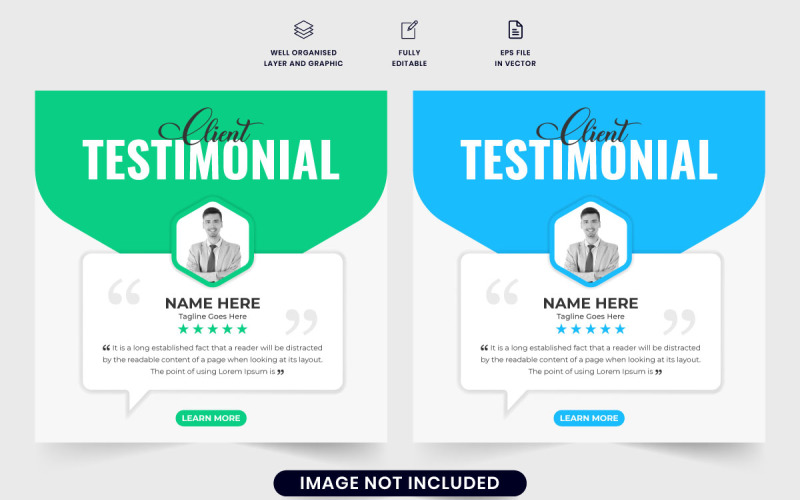 Customer feedback social media posts - TemplateMonster