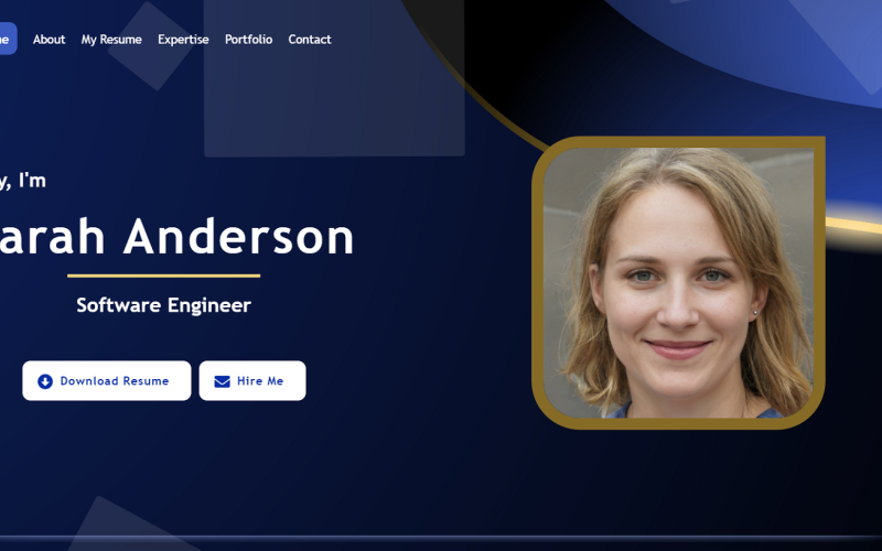 Modelo de site HTML Bootstrap simples e moderno de portfólio