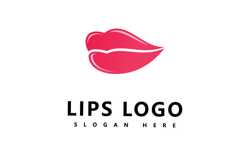 Lips Logo Beauty Sexy Lips Vector Illustration V9 5217