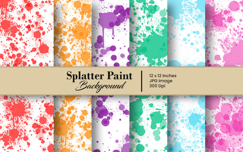 Abstract paint splatter texture background - TemplateMonster