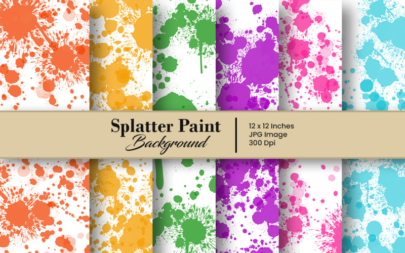 Colorful abstract paint splatter texture background or splatter digital ...