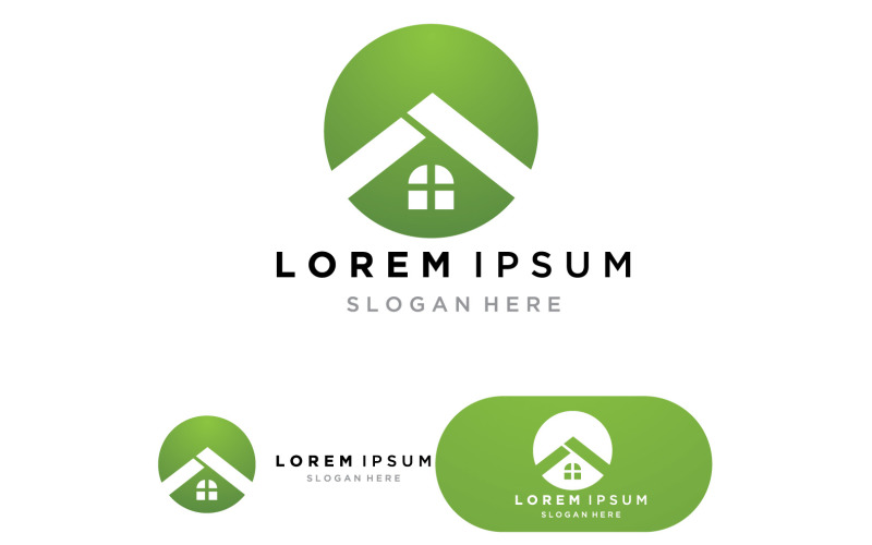 Ev ve bina satış logosu ve sembolü v2 - TemplateMonster