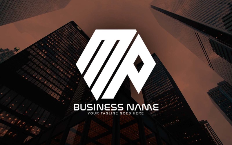 Professional Polygonal MP Letter Logo Design For Your Business - Brand ...