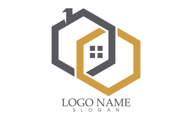 Property home house sell and rental logo vector design v13