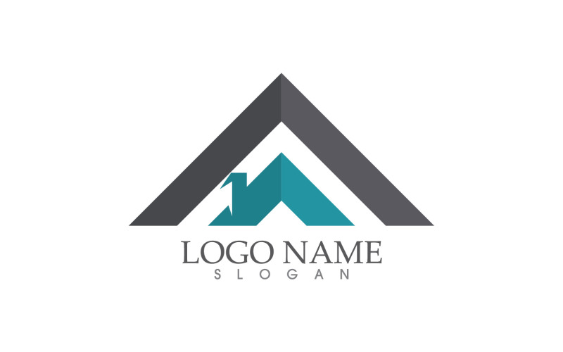 Property home house sell and rental logo vector design v17