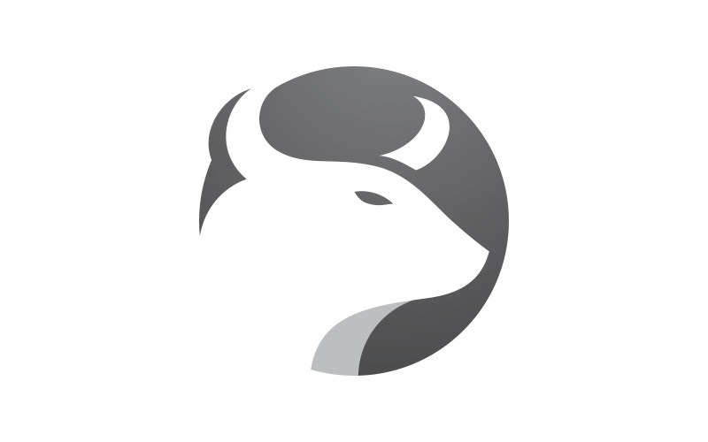 Stierhorn-Logo-Symbolvektor V3 #314429 - TemplateMonster