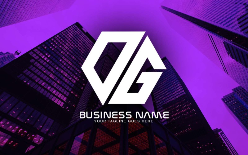 Professional Polygonal OG Letter Logo Design For Your Business - Brand ...