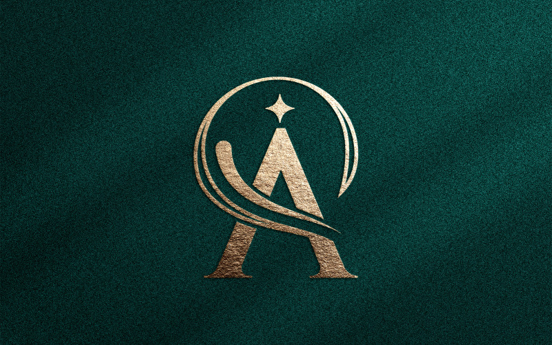 Elegant Minimalist Beauty Logo Cosmetic Letter A