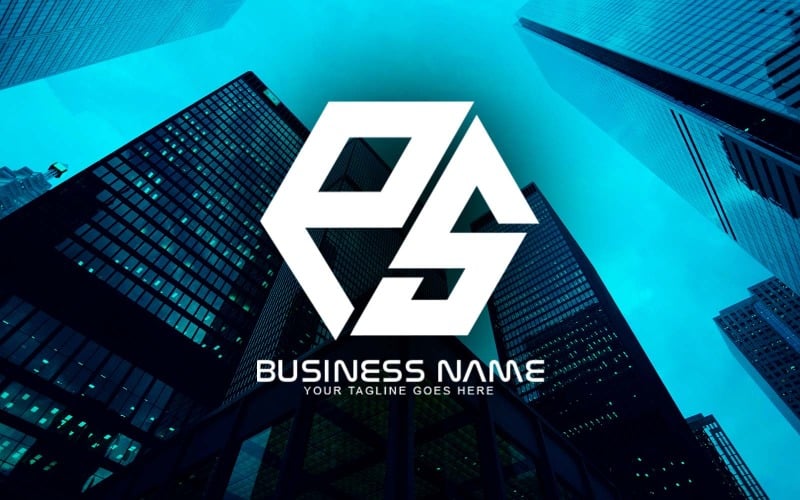 Professional Polygonal PS Letter Logo Design For Your Business - Brand ...