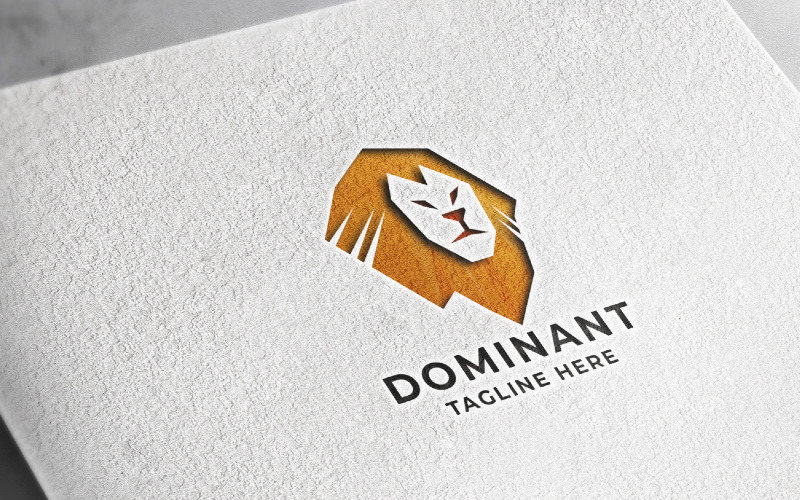 Modèle de logo Pro Lion dominant #314863 - TemplateMonster