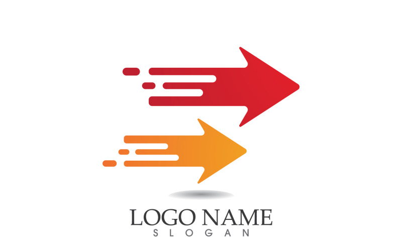 Design de logotipo vetorial de velocidade mais rápida v2