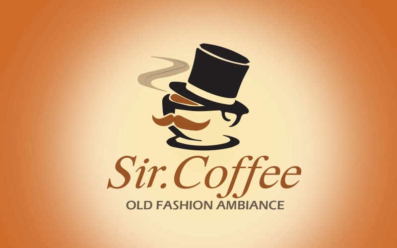 The branding Sir Coffee Logo #315390 - TemplateMonster