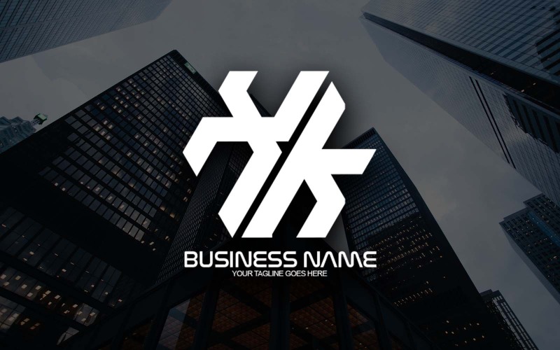 Professional Polygonal XK Letter Logo Design For Your Business - Brand ...