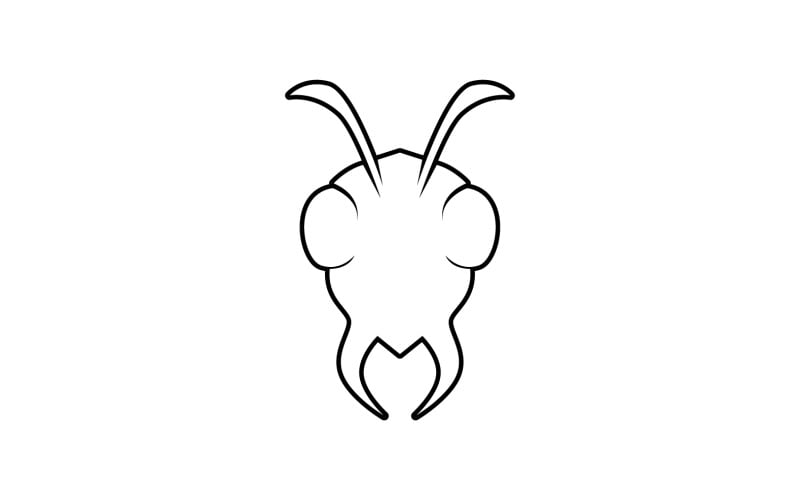 Ant head logo and symbol vector v14 #316077 - TemplateMonster