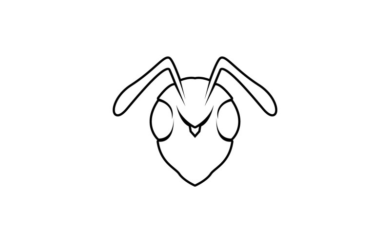 Ant head logo and symbol vector v15 #316078 - TemplateMonster