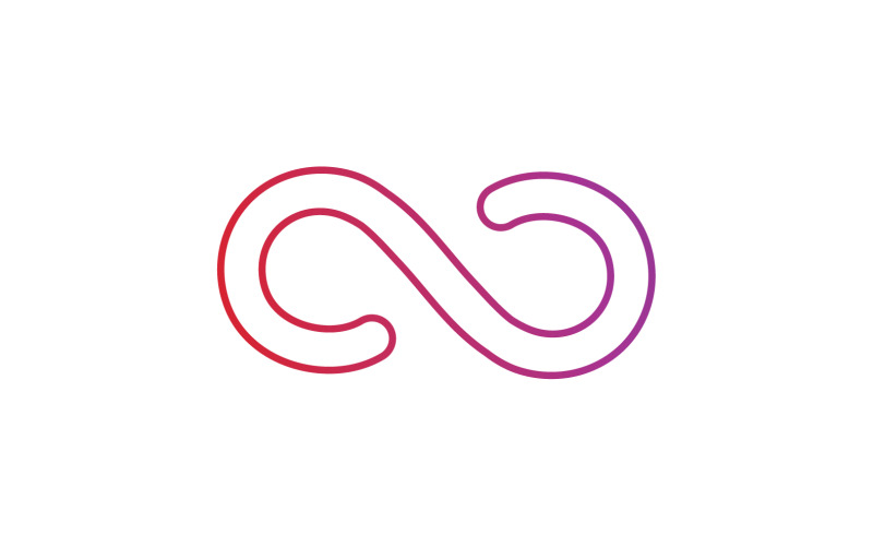 Infinity loop line logo symbol vector v4 - TemplateMonster