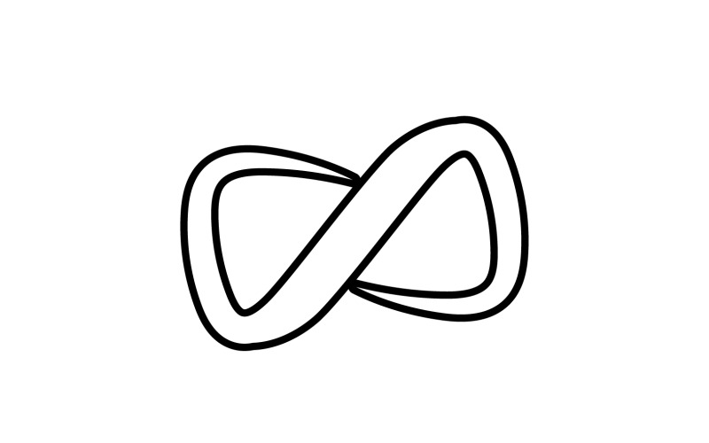 Infinity loop line logo symbol vector v7 - TemplateMonster